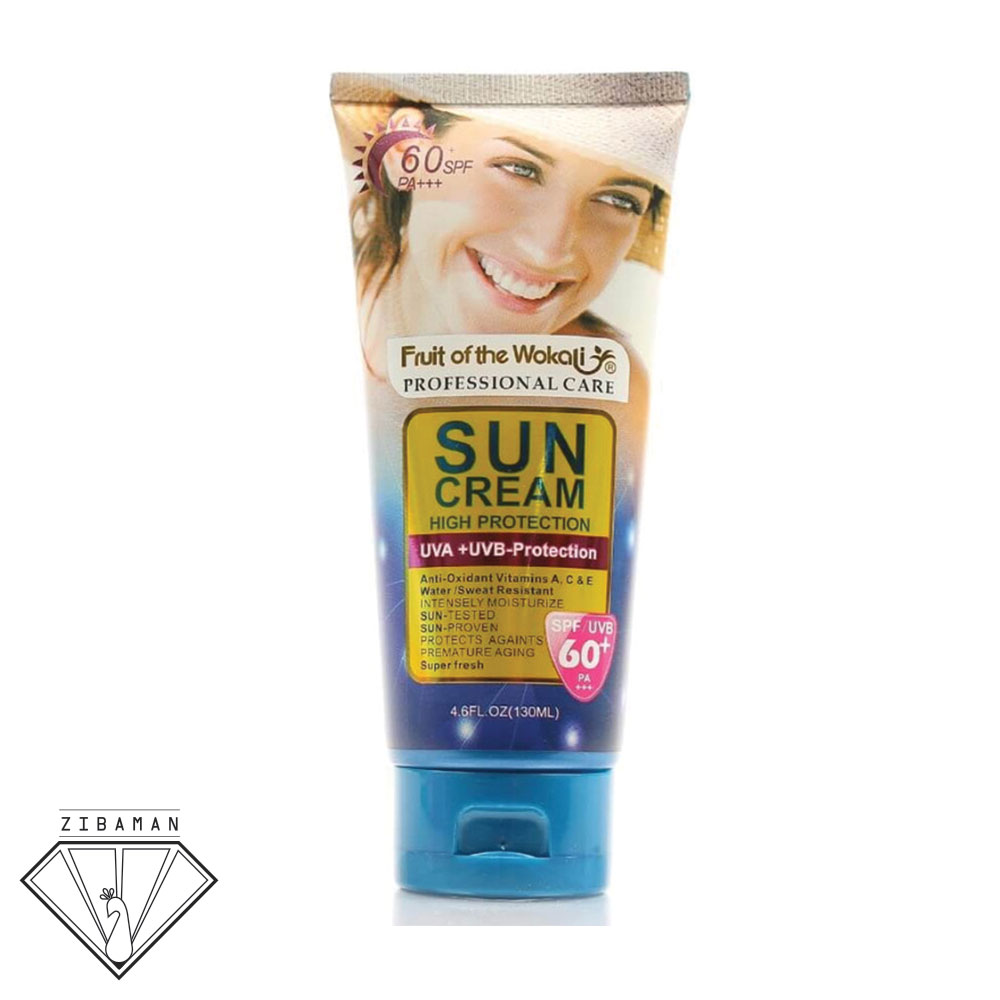 ضد آفتاب بی رنگ وکالی مدل Wokali | SPF60 - زیبامان